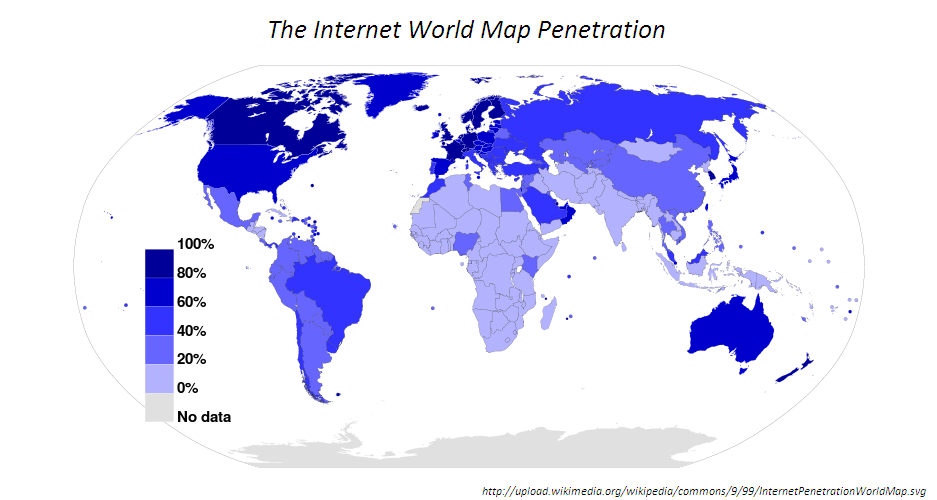 Representation Of The Global Internet Penetration SIMCenter Representation Of The Global Internet Penetration SIMCenter