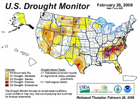 U.S. Drought Monitor Map | SIMCenter